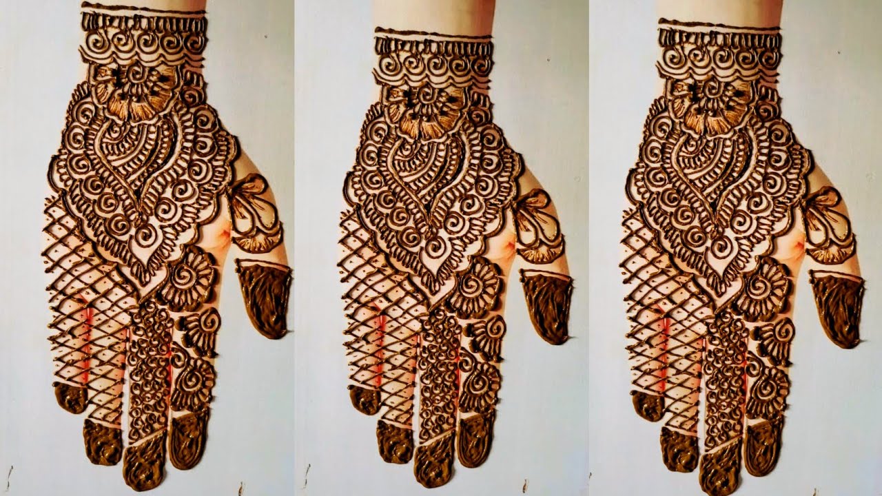 Easy simple mehndi design for hand |Latest Mehndi designs | Stylish ...