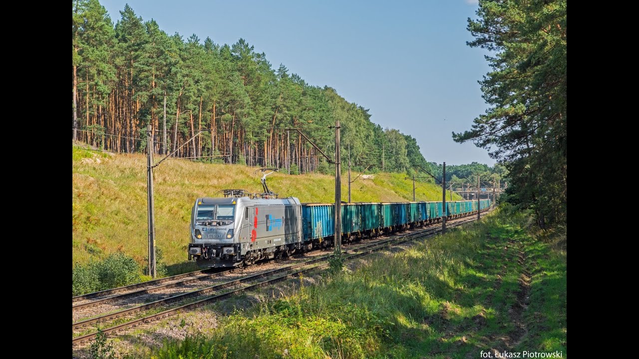 [CD Cargo Poland] Traxx DC3 594 006 z węglarkami na magistrali węglowej ...