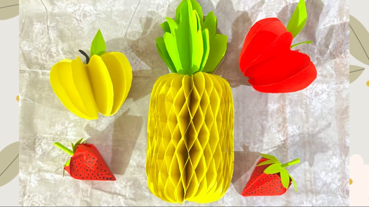 DIY Fruits Paper Craft | Creative Ideas for Kids | Crafting Fruits with ...