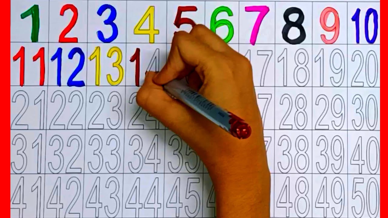 Learn To Count 1 to 50 | Numbers Counting One to Fifty | Counting 1-50 In English - YouTube
