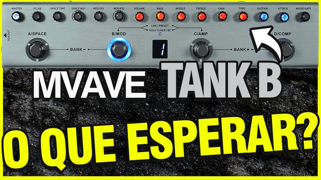 TANK B - Novo pedal da MVAVE - PRé REVIEW - [Review Completo em Breve ...