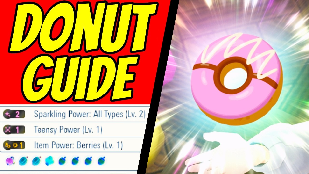 How to Get SPARKLING & ALPHA POWER DONUTS in Pokemon Legends Z-A Mega ...