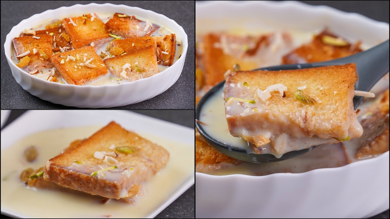 SHAHI TUKDA RECIPE | BREAD CUSTARD DESSERT | RAMADAN & EID SPECIAL ...