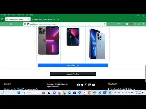 Web Project Task 14 | Program the product updating process - YouTube