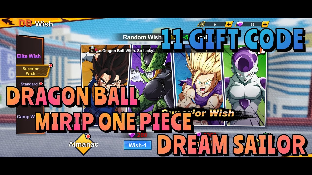 11 GIFT CODE, GAME DRAGON BALL MIRIP ONE PIECE VOYAGE CHRONICLES|| OP ...