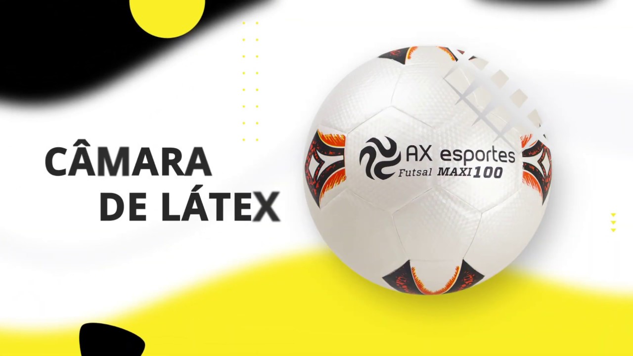 BOLA DE FUTSAL AX ESPORTES MAXI 100 MATRIZADA COM 32 GOMOS - YouTube