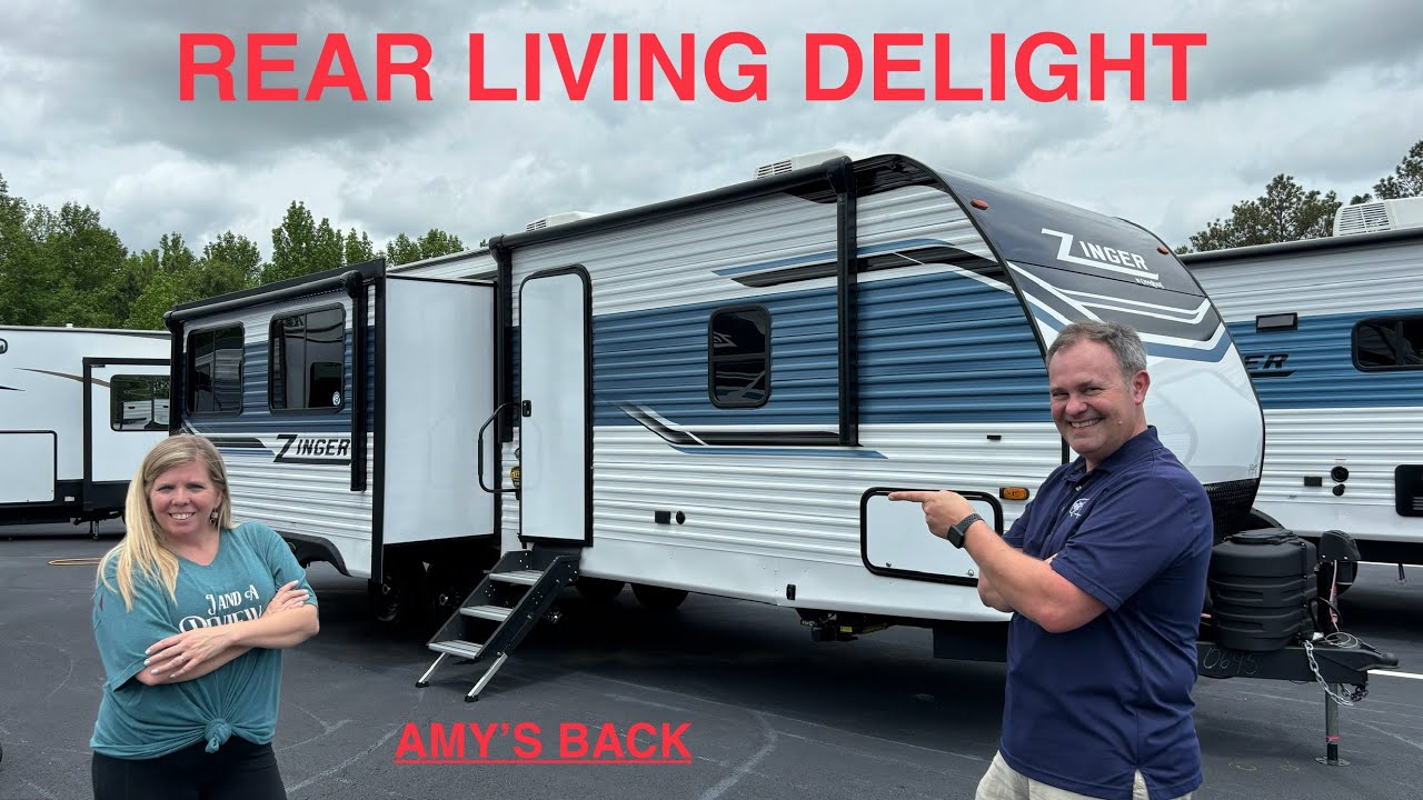NICE REAR LIVING FLOORPLAN! 2024 Crossroads Zinger 292RE - YouTube
