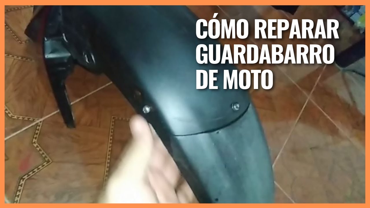 TUTORIAL Cómo reparar guardabarros de moto - YouTube