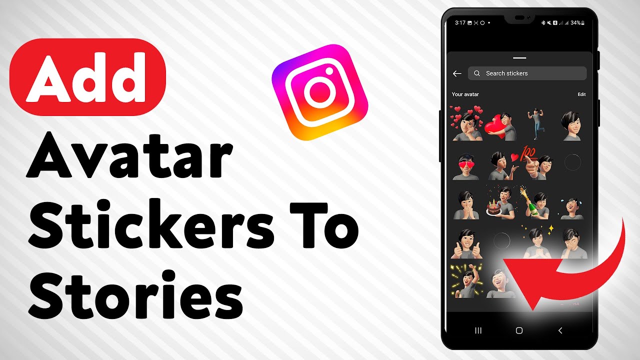 How To Add Avatar Stickers To Instagram Stories - Full Guide - YouTube
