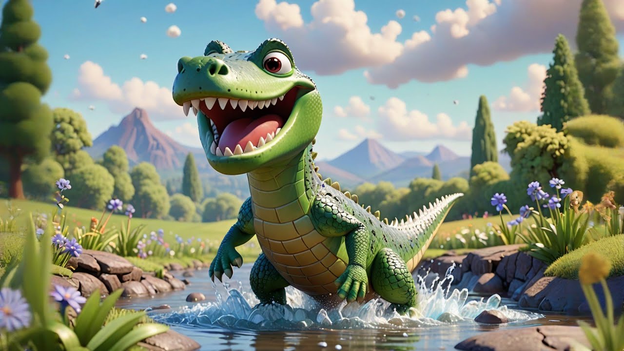 The Crocodile Who Went for a Walk 🐊🚶 | Fun Kids Story | Learning ...