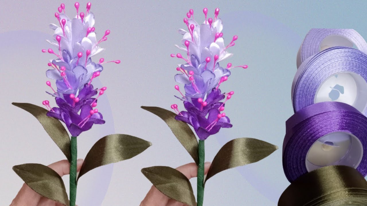 DIY | How To Make Satin Ribbon Flowers Very Easy | How to make easy ...