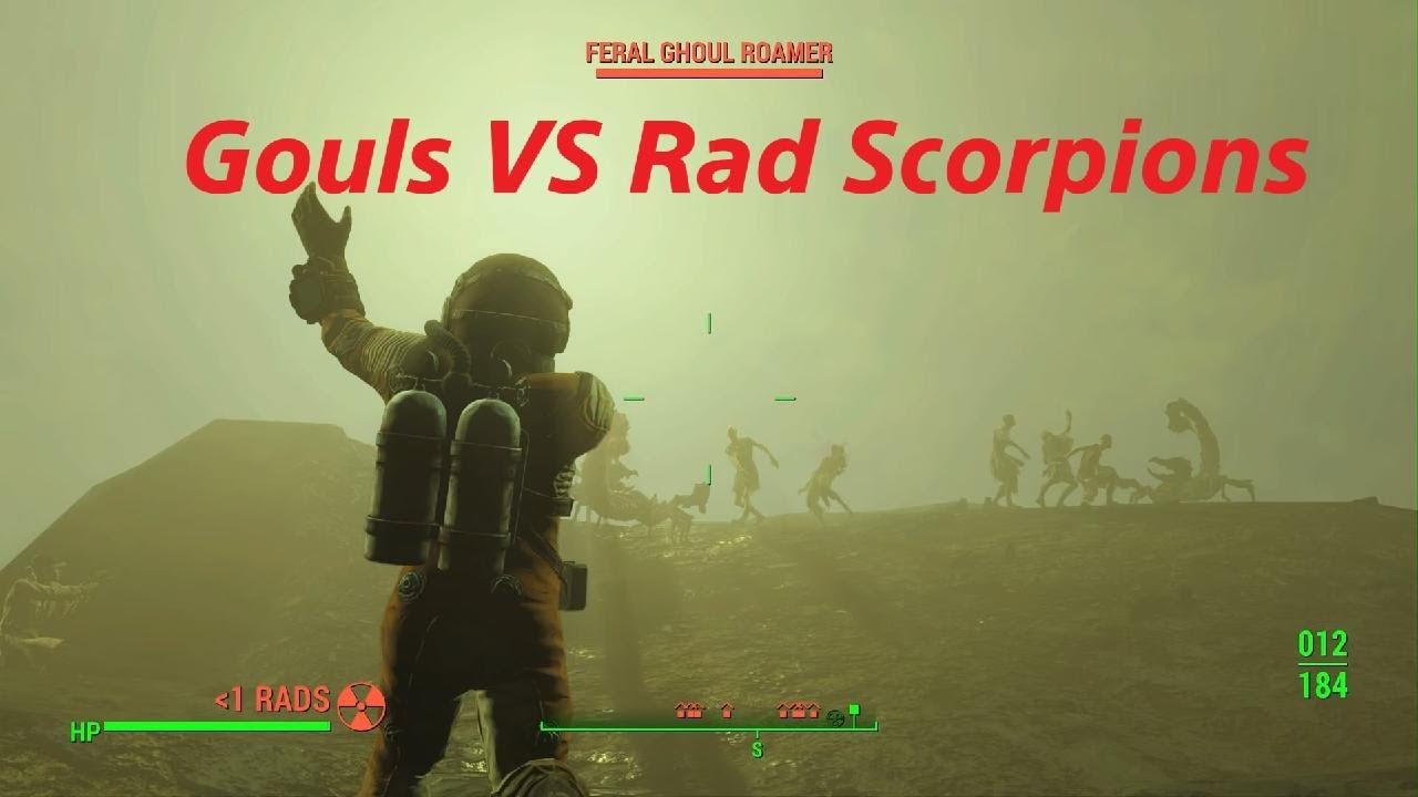Fallout 4 Gouls VS Rad Scorpions - YouTube