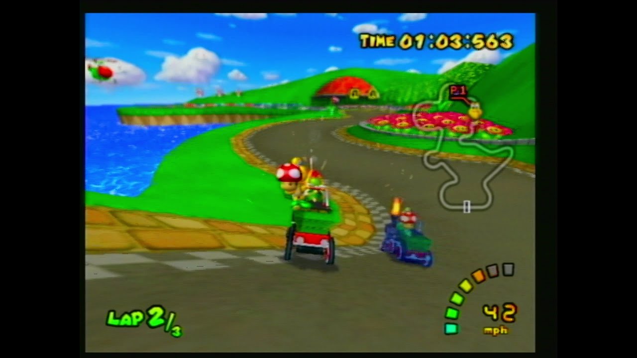 Mario Kart Double Dash!!: Yoshi Circuit (Fast Lap) - 32"719 - YouTube