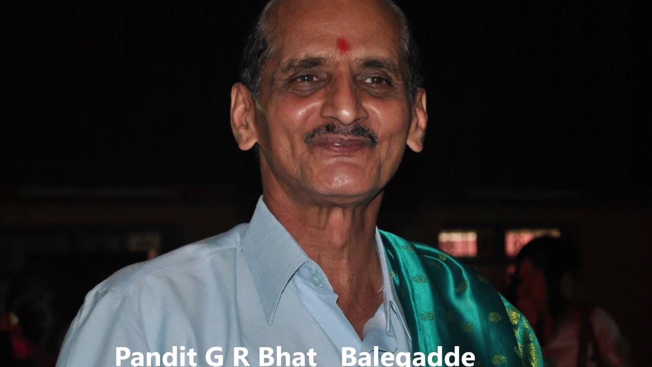 Sajjanara Sangha by Pandit G R Bhat Balegadde - YouTube