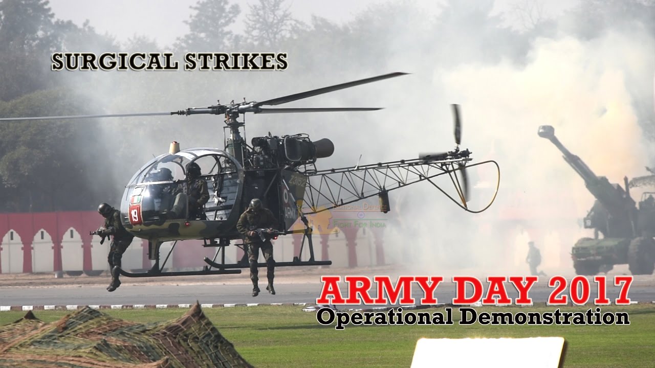 Indian Army Surgical Strikes Operational Demonstration | Army Day 2017 ...