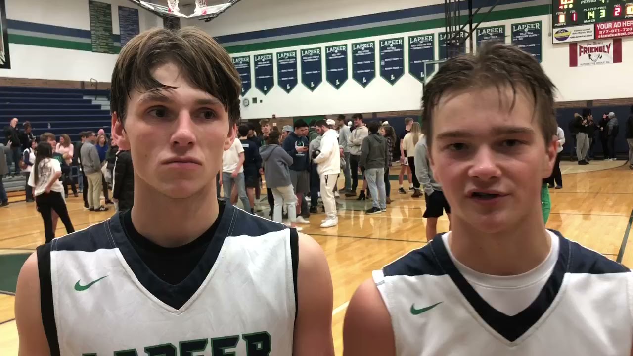 Logan Dunbar, Jesse Johnston on Lapeer’s win over Davison - YouTube