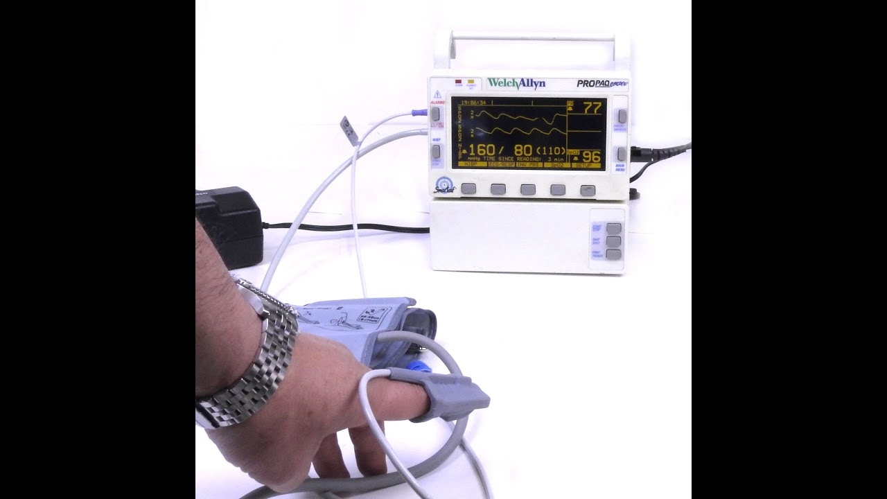 Welch Allyn 206EL Propaq Encore Vital Signs Monitor w Mounting Bracket ...