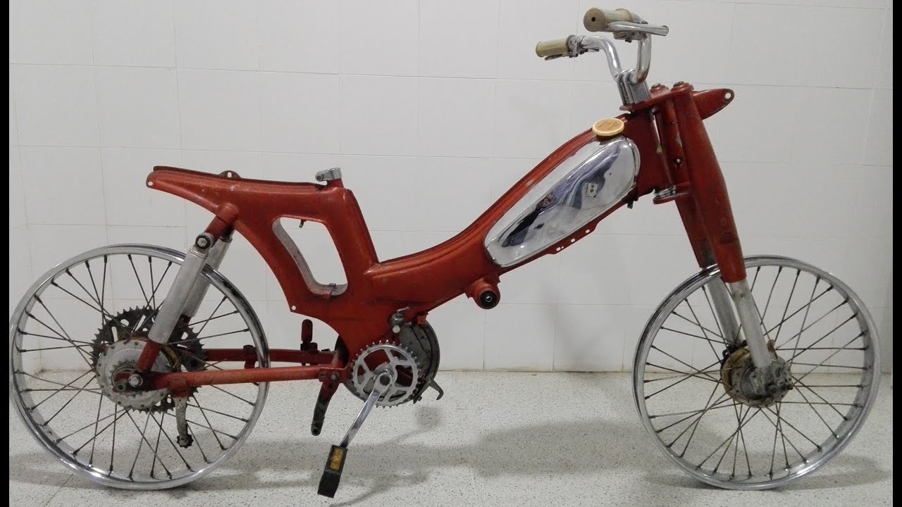 Mobylette av89 - Proyecto de restauración "HarleyMobilson" - YouTube