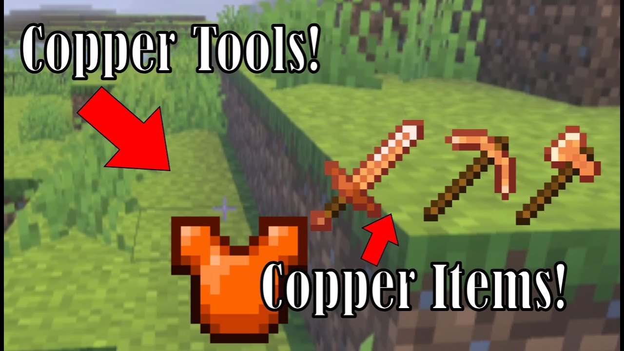 Copper Tools and Items! - New Minecraft Drop - YouTube