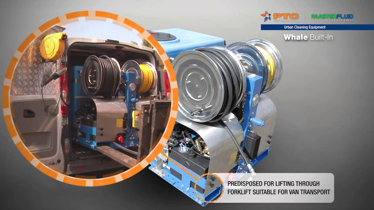 PTC Urban Cleaning - Sewer Cleaning Units Whale Built-in - YouTube