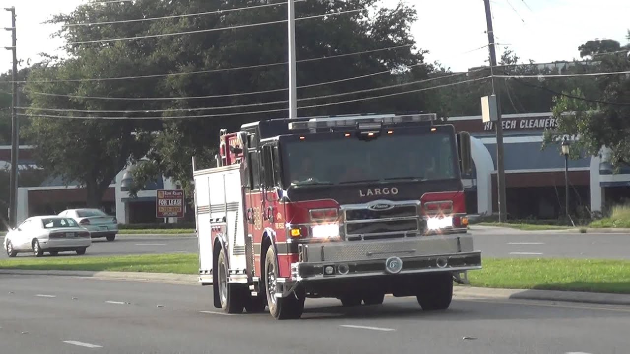 Largo Fire Rescue Engine And Squad 38 - YouTube