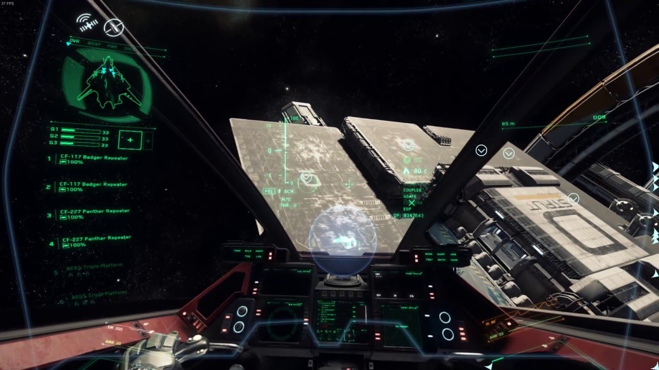 Star Citizen Ship Functions & Systems Test - Aegis Sabre (Alpha 2.2 ...