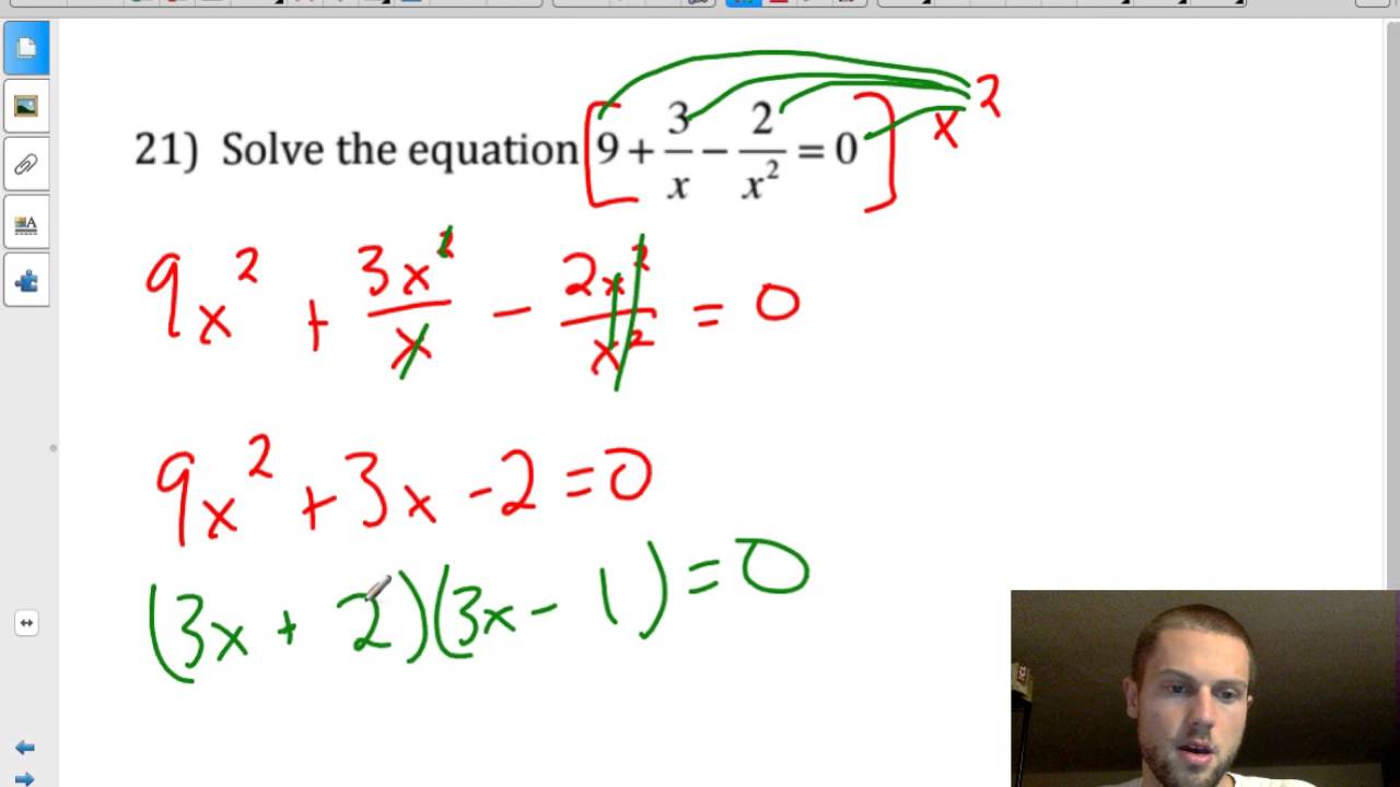 Solving A Quadratic With X s In The Denominator YouTube solving-a-quadratic-with-x-s-in-the-denominator-youtube