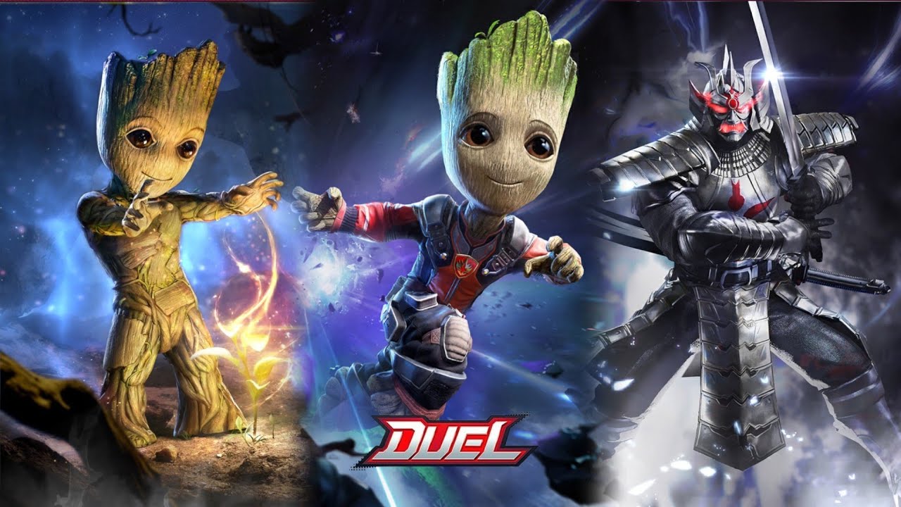 YOUNG GROOT SILVER SAMURAI | MARVEL DUEL - YouTube