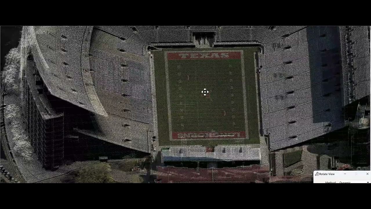 Exploring DRK Stadium: UT Austin Lidar Point Cloud - YouTube