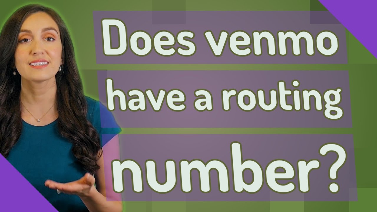 Does venmo have a routing number? - YouTube