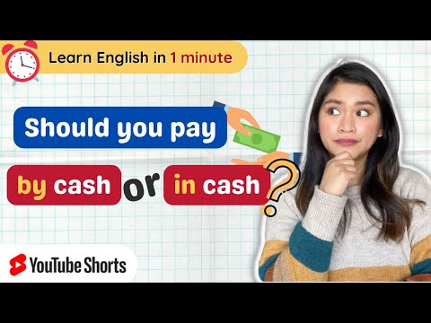 I pay BY cash or IN cash?? - YouTube