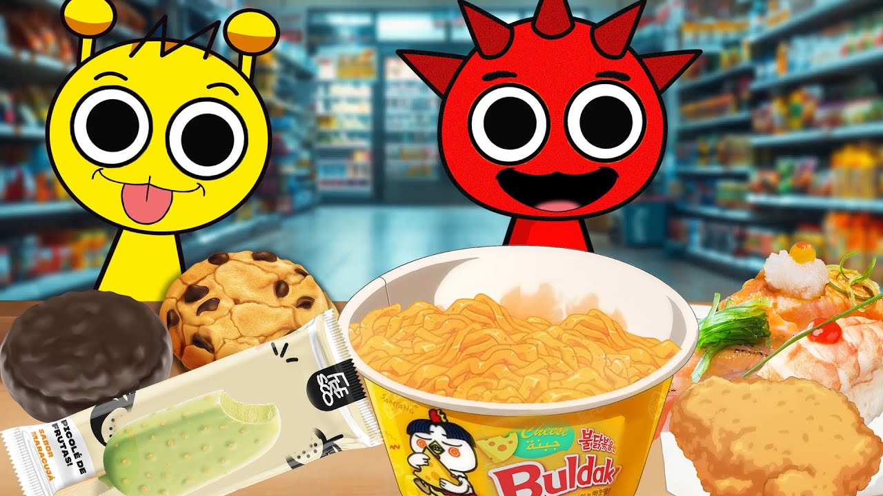 Incredibox Sprunki - Raddy VS Simon Convenience Store YELLOW GREEN ...