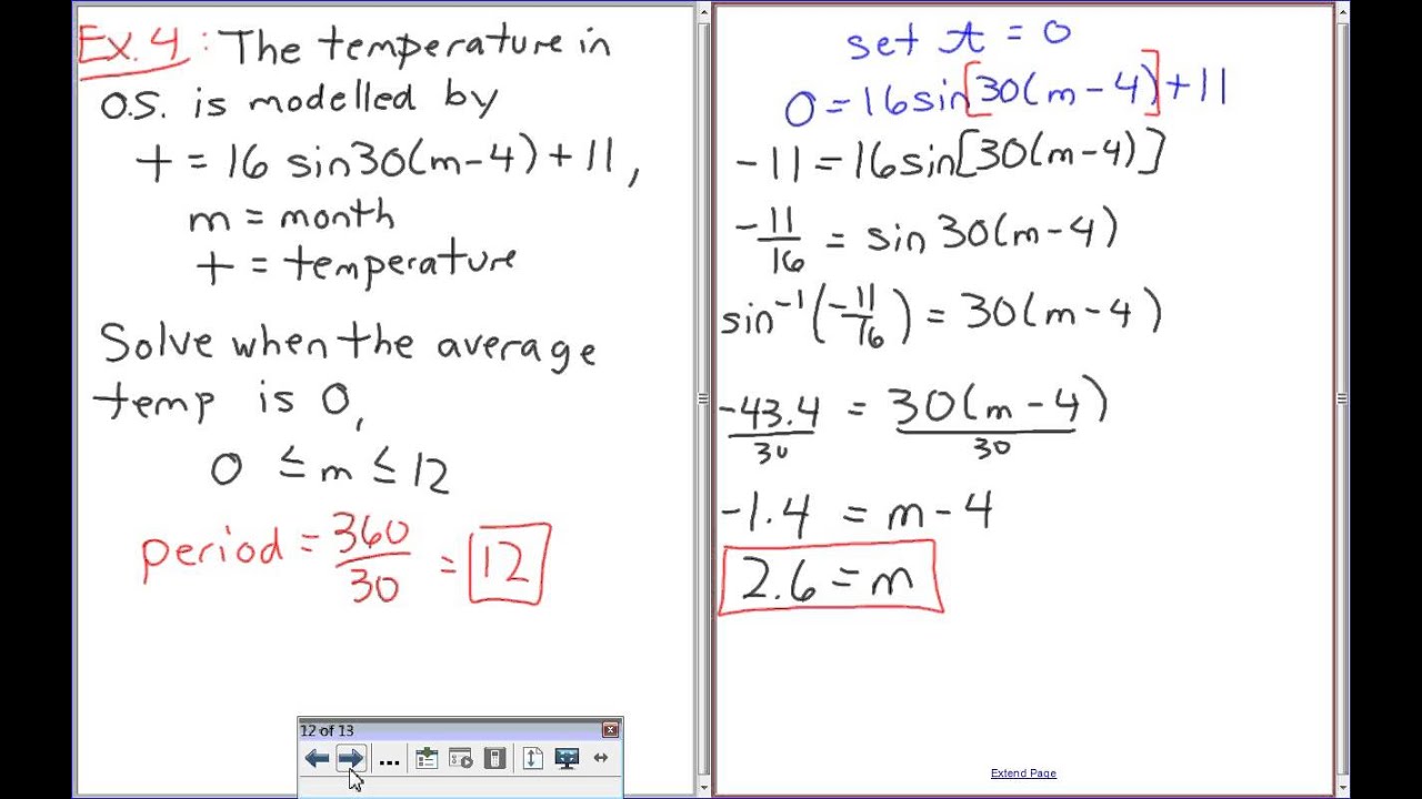 MCR3U - Solving Linear Trig Equations - Part 5 of 5 - YouTube