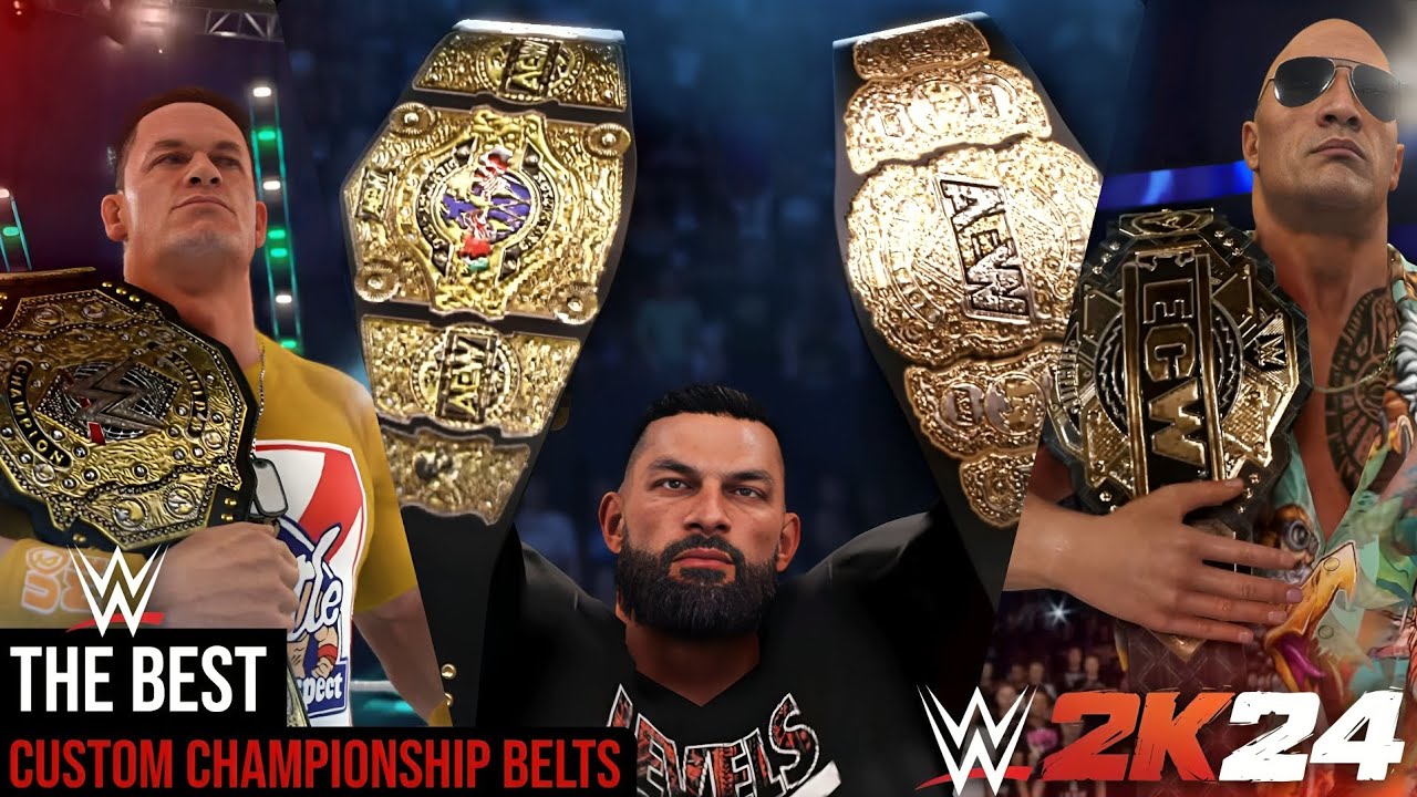 INCREDIBLE WWE 2K24 Custom CHAMPIONSHIP Belts On Community Creations ...