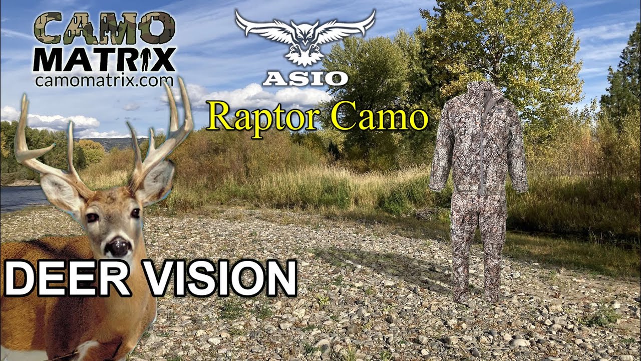 See ASIO Raptor Camo in Human and Deer Vision on 14 Backgrounds - YouTube