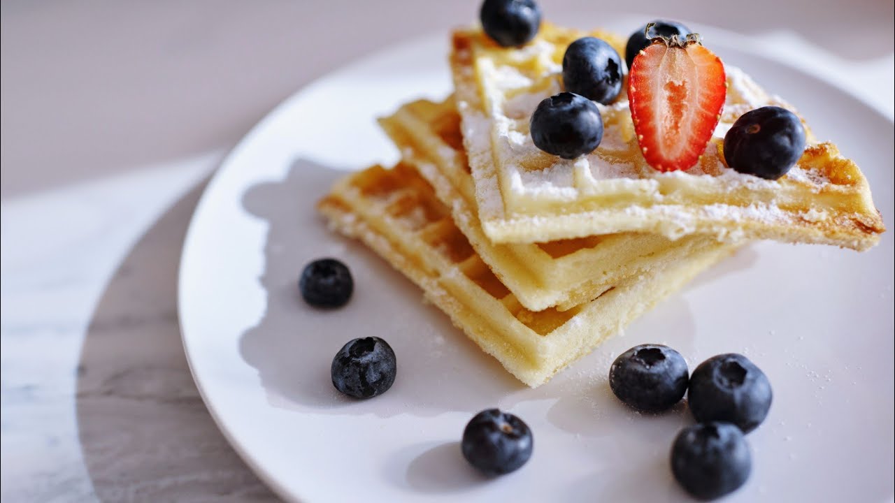 Cara membuat waffle sederhana,enak dan lezat - YouTube