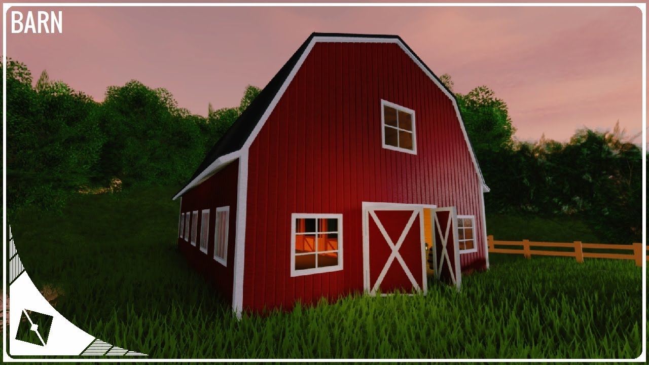 ROBLOX Studio | [SpeedBuild] Barn 🐴 - YouTube
