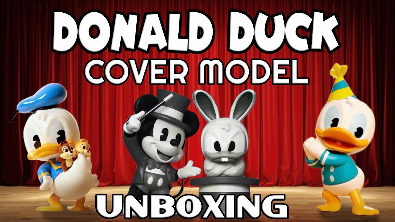 Disney Miniso Donald Duck Cover Model Figure Series - YouTube
