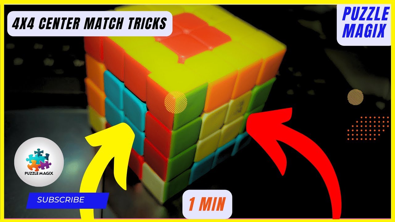 🕹️4x4 Center Match Trick - Mind-Blowing Puzzle Magic! - YouTube