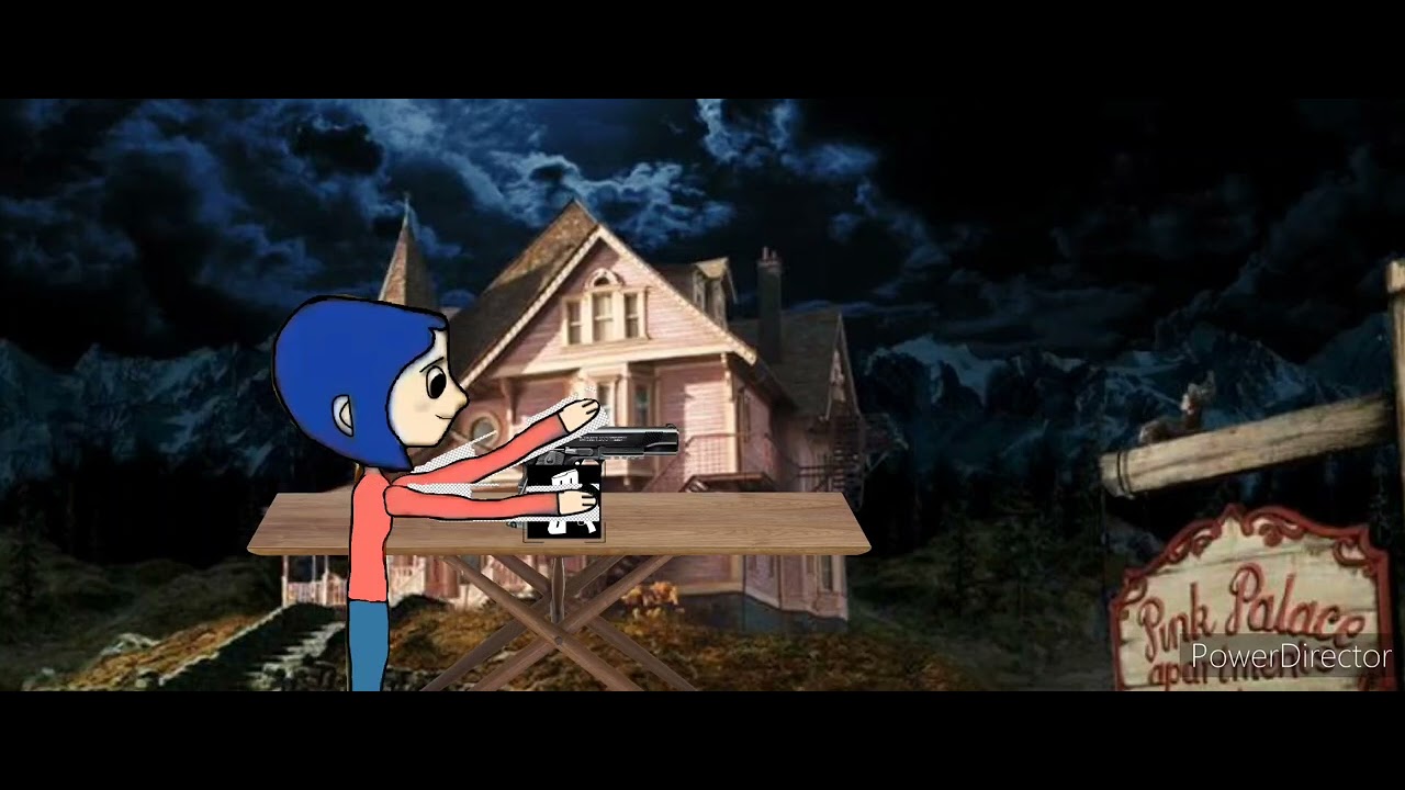 First sprite animation attempt on Coraline Jones (also, American gun ...