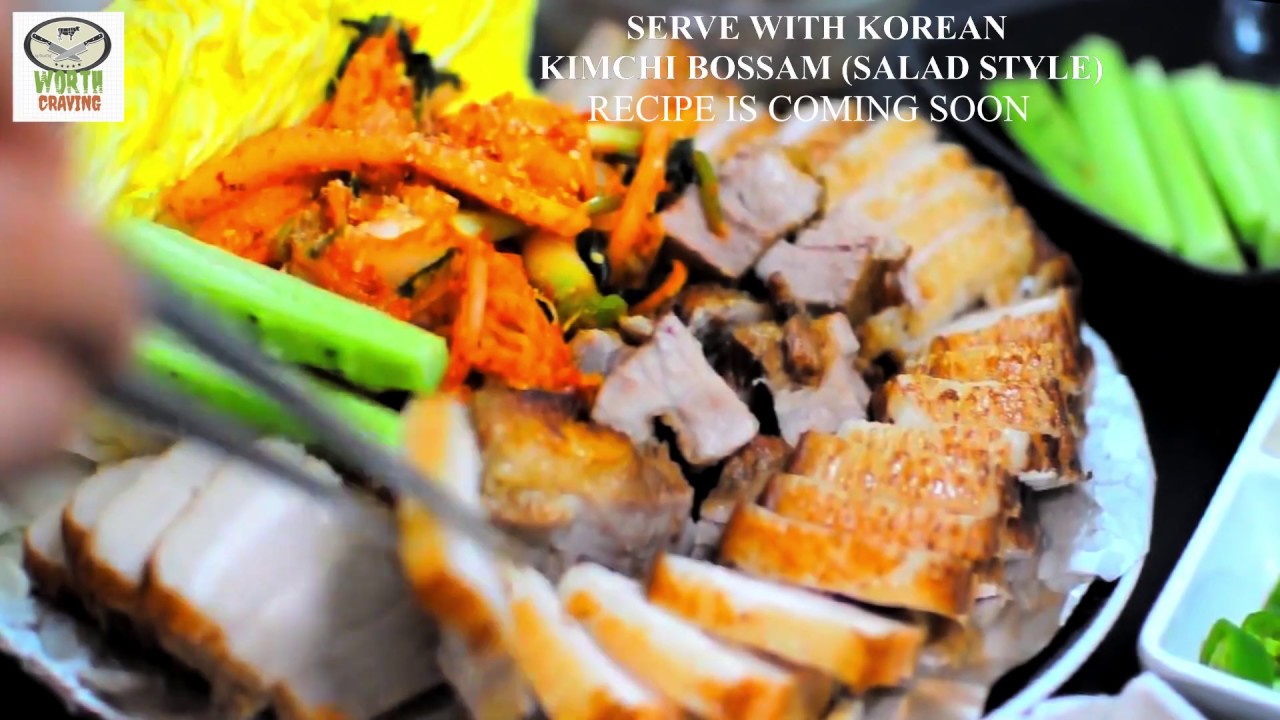 PORK BELLY RECIPE (BOSSAM 보쌈)KOREAN HEALTHY DISH - YouTube