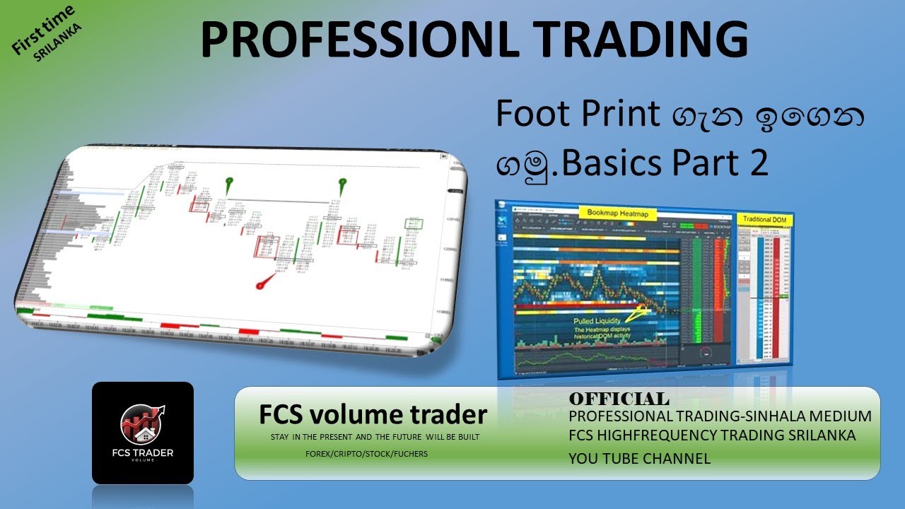 footprint part 2#fcsvolumetrader #footprintsinhala Footprint සිංහලෙන් ...