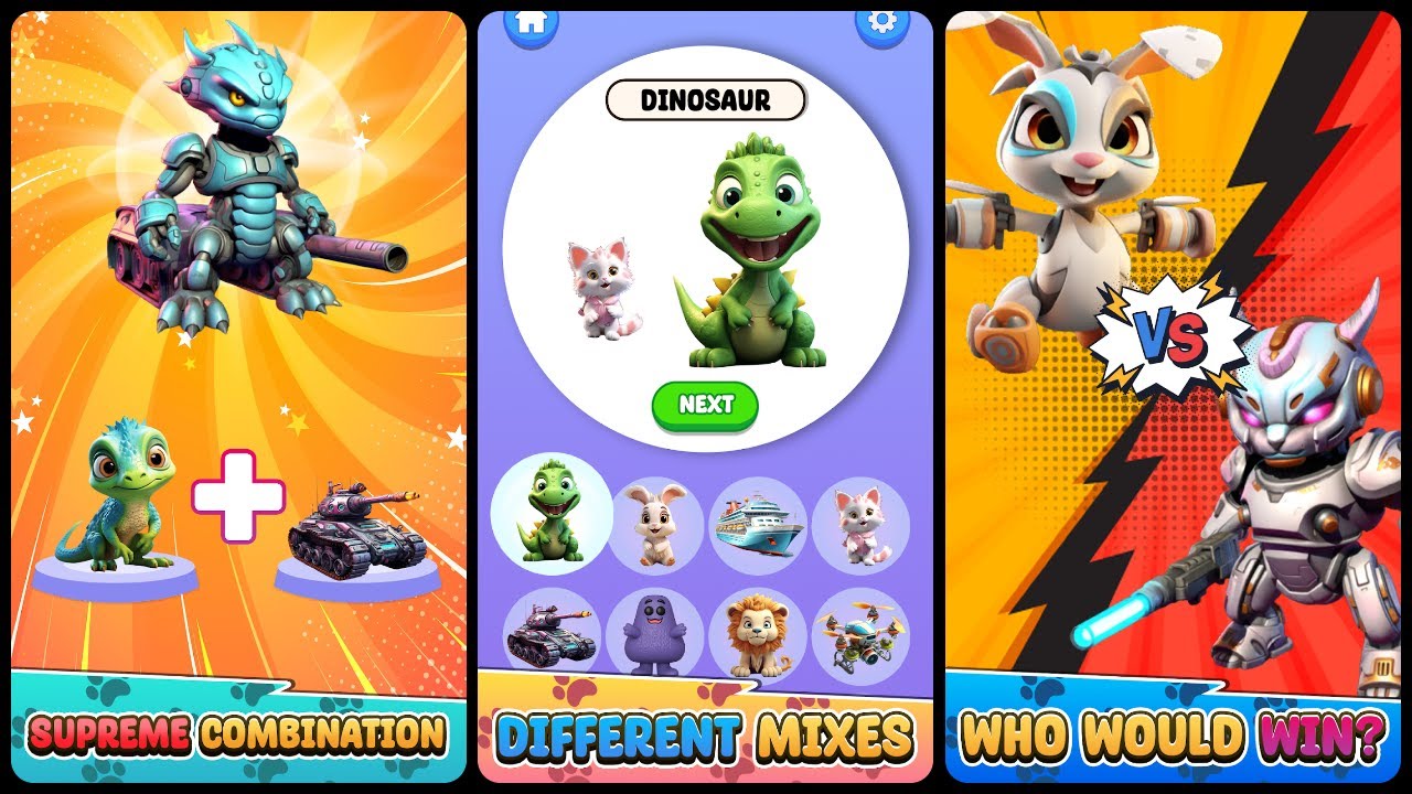 AI Mixing Master: Animal Fight Game — Mobile Game | Gameplay Android ...