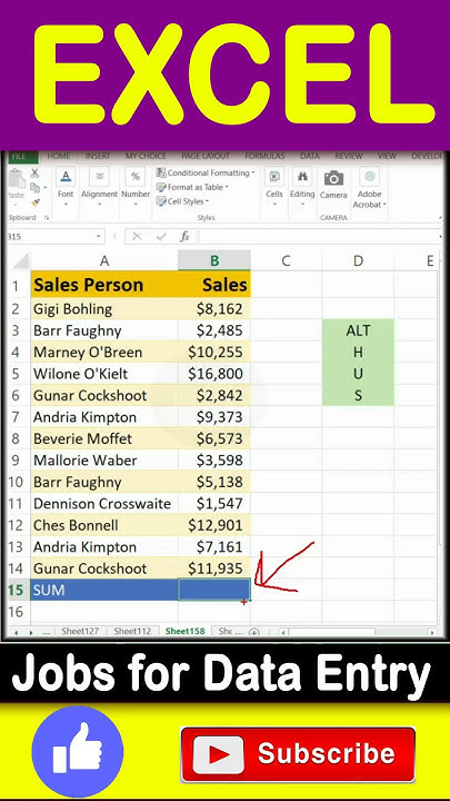 AUTOSUM IN EXCEL #EXCEL #EXCELTIPS #MSOFFICE #ACOUNTING #TALLY #EXCELTRICKS #PPT #SPREADSHEETS ...