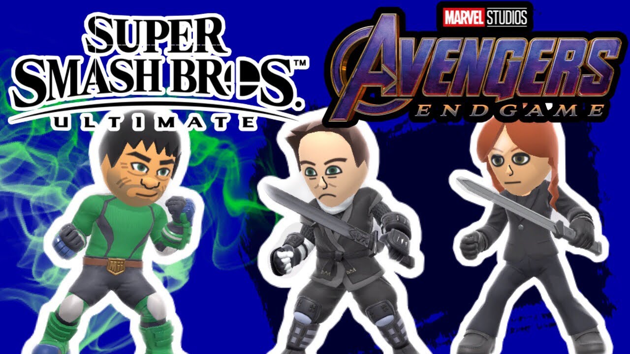 How To Make Avengers: Endgame Mii Fighters In Super Smash Bros Ultimate ...
