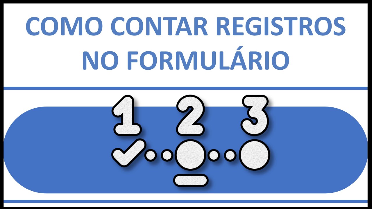 Access - Como Contar Registros No Formulário - YouTube