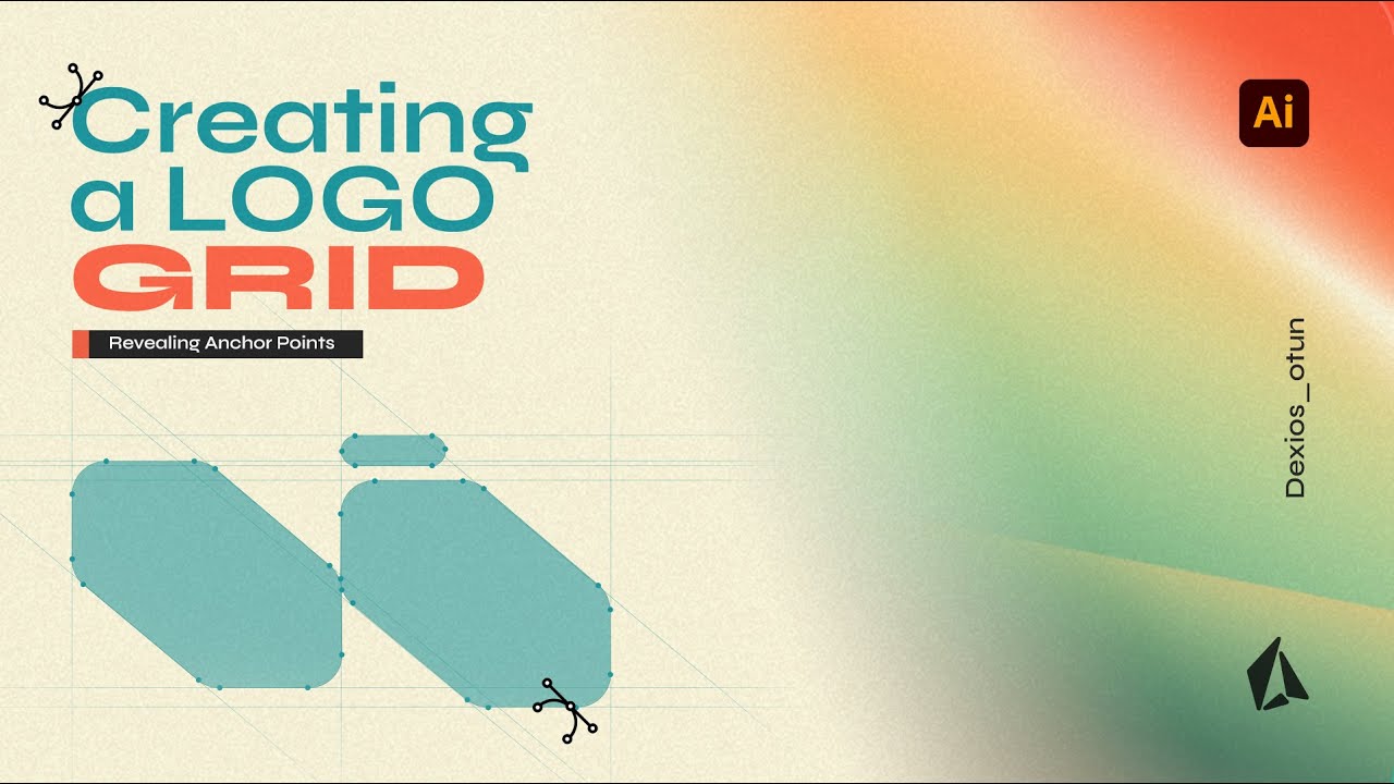 Creating a Logo Grid Anchor Points - YouTube