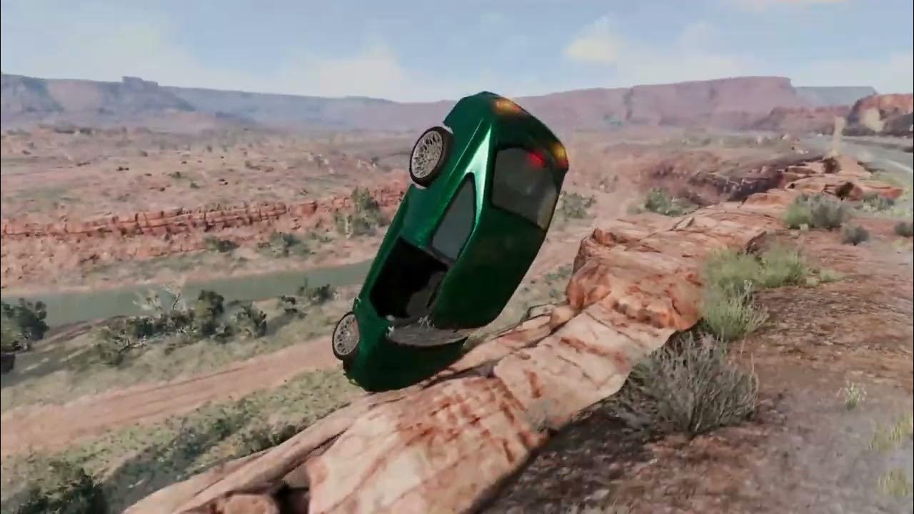 realistic rollover crashes with beamng - YouTube