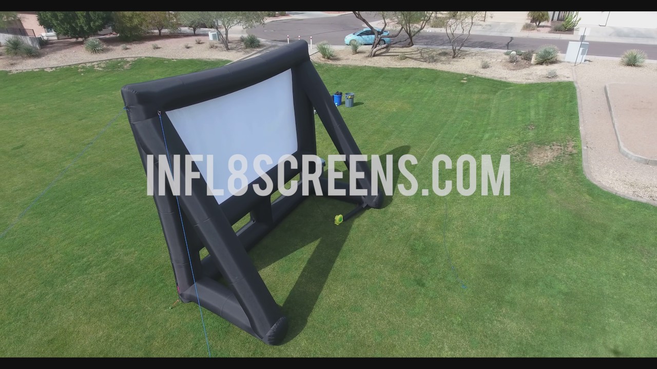 20x12 seamless Inflatable Movie Screen - YouTube
