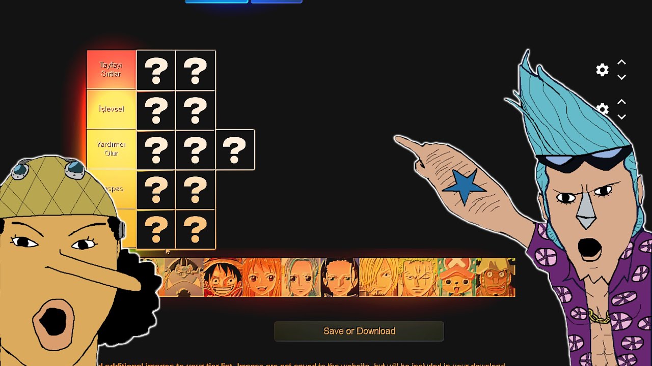 One Piece Tayfa Tierlist - YouTube
